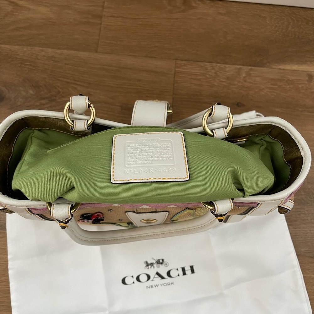 Vintage Coach Palm Leaf And Lady Bug Bag - Gem